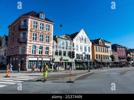 Bryggen, series of Hnaseatic buildings, Unesco world heritage site ...