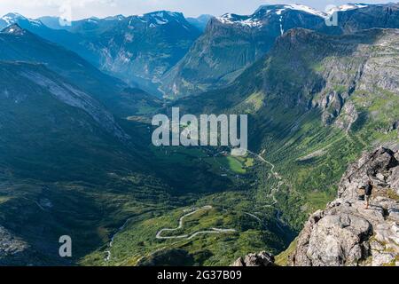Aerial of Geirangerfjord, Sunmore, Norway Stock Photo - Alamy