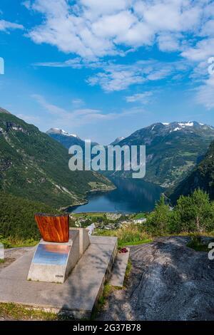 Overlook over Geirangerfjord, Sunmore, Norway Stock Photo - Alamy