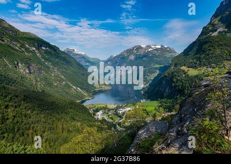 Overlook over Geirangerfjord, Sunmore, Norway Stock Photo - Alamy