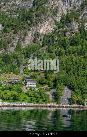Norway. Møre & Romsdal. Old farmhouse at Sunnmøre museum, near Ålesund ...