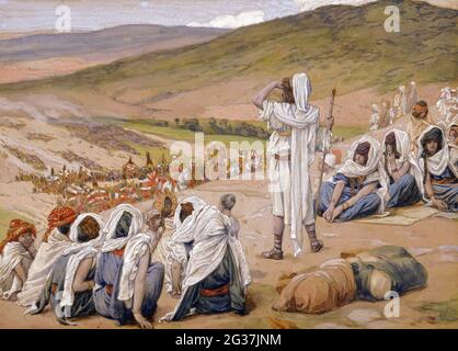 Jacob Sees Esau Coming to Meet Him 1902 by James Tissot Stock Photo - Alamy