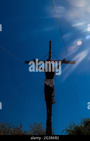 Jesus Maria town in Argentina. Damages caused by flooding of river Los ...