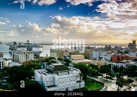 Cruise port of San Juan, Puerto Rico Stock Photo - Alamy