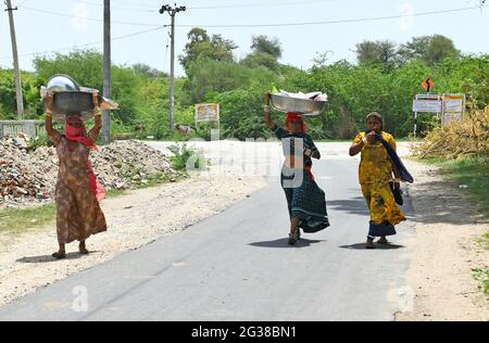 Rajasthani women rural urban ; Rajasthan ; India Stock Photo - Alamy