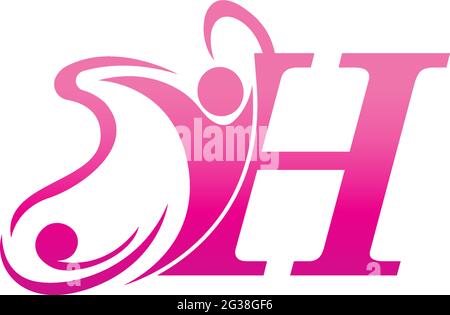 Letter F butterfly and success human icon logo design illustration ...