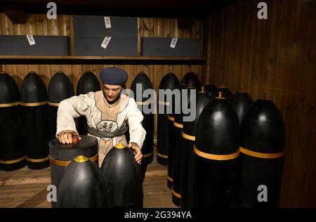 Full sized replica of the Dingyuan Ironclad battleship in Weihai ...