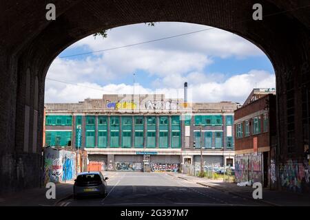 The old Typhoo Tea factory, now abandoned, Digbeth, Birmingham UK 2021 ...