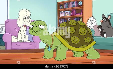 HOUSEBROKEN, from left: Max (voice: Tony Hale), Shel (voice: Will Forte ...