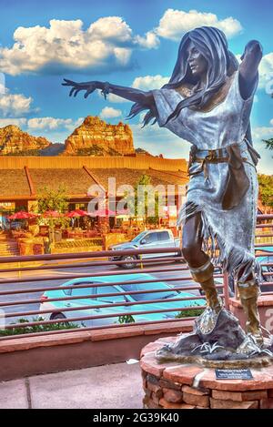 “Birdwoman: Sacagawea & Pomp” by John M. Soderberg, Sculpture , Sedona ...