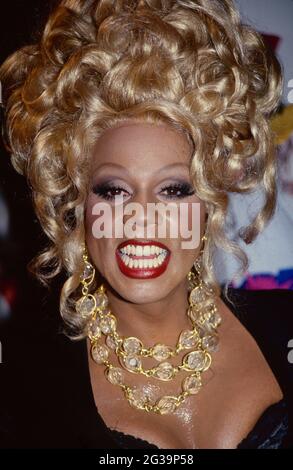 RuPaul promoting his album "Supermodel of the World" in New York City ...