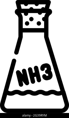ammonia production line icon vector illustration Stock Vector Image ...