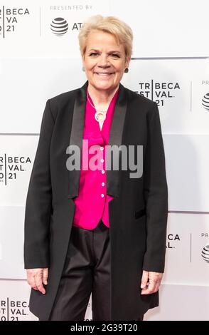Conductor Marin Alsop attends 2021 Tribeca Festival Premiere of "The ...