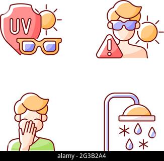 Sunglasses RGB color icon Stock Vector Image & Art - Alamy