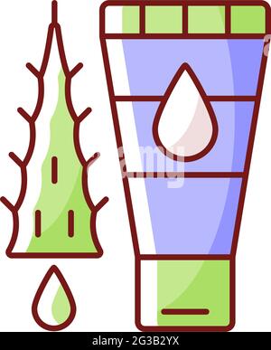 Cosmetic oil for skin moisturizing RGB color icon Stock Vector Image ...