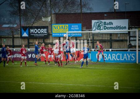 Bath, England. 14 February 2021. Barclays FA Super League match between ...