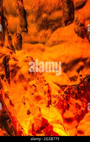 Gnomes or trolls on yellow cave wall Stock Photo - Alamy