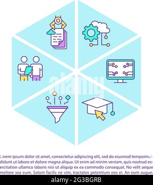 Community development solutions brochure template Stock Vector Image ...