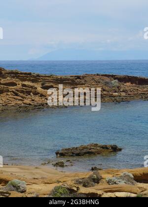 Greece, volcanic rocks on Lemnos Island Stock Photo - Alamy