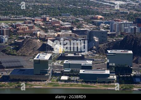 An aerial view of Sun Devil Stadium on the campus of Arizona State ...