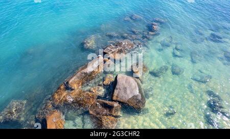 Underwater Rocks and Pebbles on the Seabed Stock Photo - Alamy