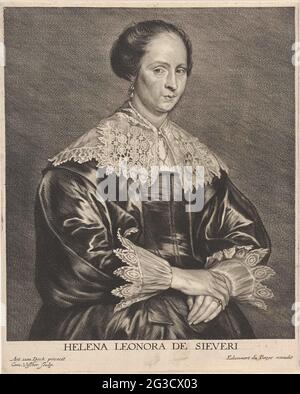 Portrait of Héléne Leonore Dubois; Helena Leonora de Sieveri. Héléne ...