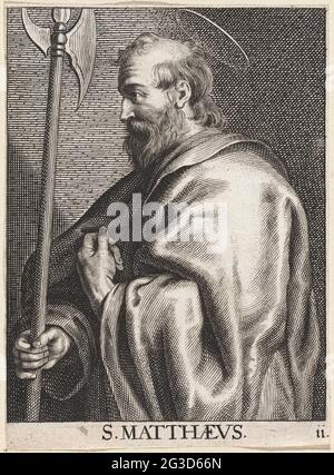 Apostle Matthew. The Apostle Matthew with a halberd Stock Photo - Alamy