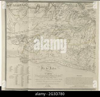 Map of Java, During The Java War 1825-1830 (Right Part); ILE DE JAVA ...