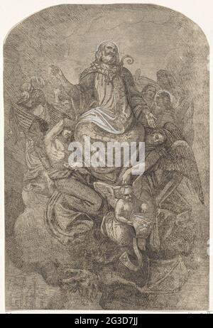 Saint Servatius of Maastricht worn by angels to heaven Stock Photo - Alamy