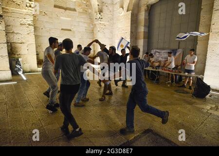 Jerusalem, Israel. 15th Jun 2021 . Israeli ultranationalists March of ...