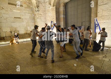 Jerusalem, Israel. 15th Jun 2021 . Israeli ultranationalists March of ...