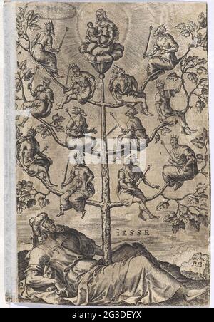 The Tree of Jesse, The Tree of Jesse. From the body of the sleeping ...