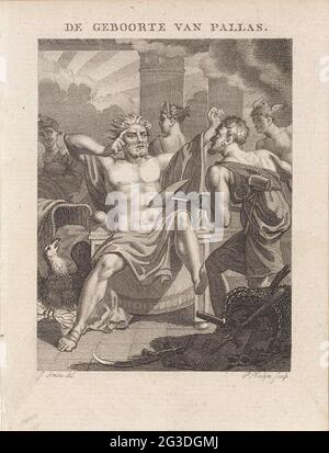 Birth of Minerva from the head of Jupiter, Jan Snellinck (i), Chrispijn ...