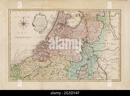 Map of the war theater in the Austrian Netherlands, 1794, Antoni ...