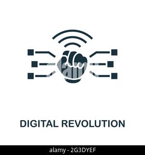 Revolution icon. Monochrome simple Revolution icon for templates, web ...