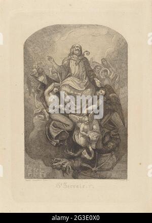 Saint Servatius of Maastricht worn by angels to heaven Stock Photo - Alamy