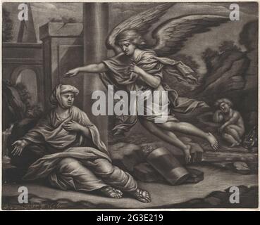 The angel appears to Hagar in the desert 1585 by Paolo Veronese Stock ...