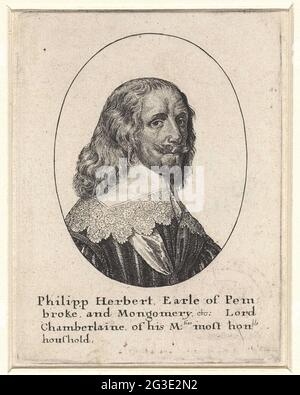Portrait of Philip Herbert, Count of Pembroke and Montgomery, Wencslaus ...