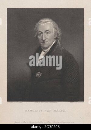 Portrait of Marum Martinus. Portrait of Marum's Schei and Physicist ...