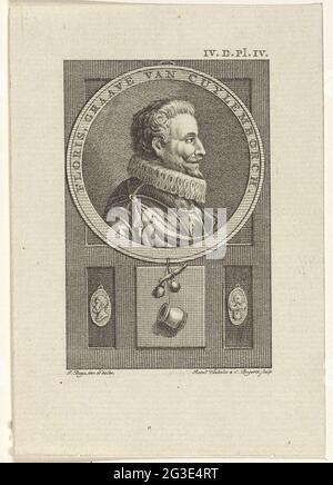 Portrait of Floris II, count of Pallandt, Willem Jacobsz Delff, after ...