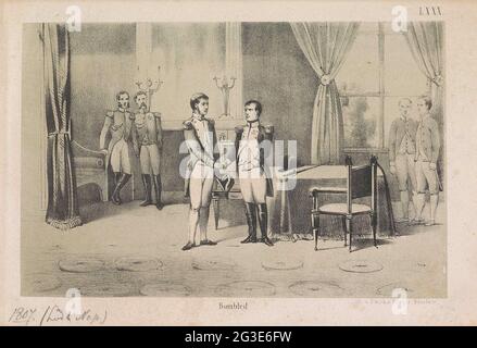 Napoleon says goodbye to his brother, 1806, Anonymous, After Karel ...