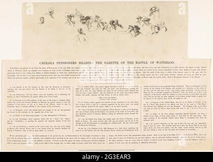 Key for the print of the old fighters who read about the Battle of ...
