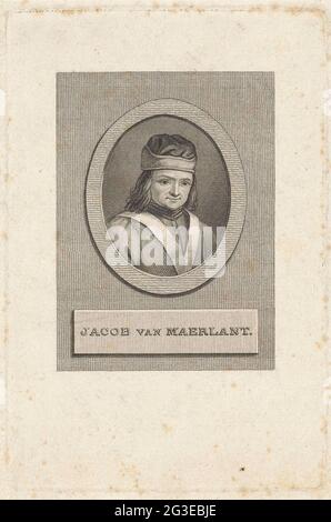 Portrait of the poet Jacob from Maerlant Stock Photo - Alamy