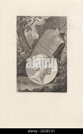 Medallion with the portrait of the Athenian Cimon state Stock Photo - Alamy