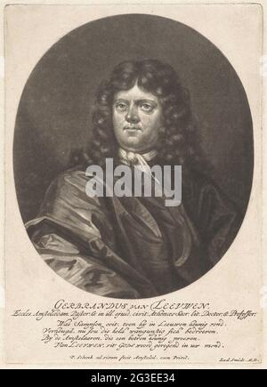 Portrait of the pastor and professor Gerbrand van Leeuwen, Pieter ...