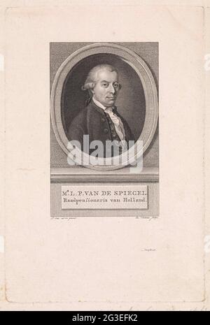 Portrait of Laurens Pieter van de mirror. Portrait of Laurens Pieter ...