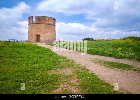 Caldara Tower (Tor Caldara), Lavinio, Rome, Lazio, Italy Stock Photo ...