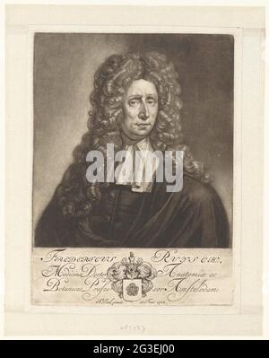 Portrait of the doctor and Botanicus Frederick Ruysch. In the context ...