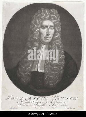 Portrait of the doctor and Botanicus Frederick Ruysch. In the context ...