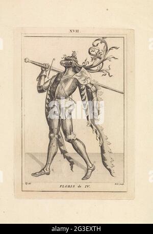 Portrait of Floris I, Count of Holland, standing to the right in armour ...